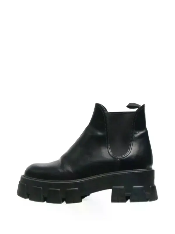Prada Monolith Chunky Ankle Boots - Black