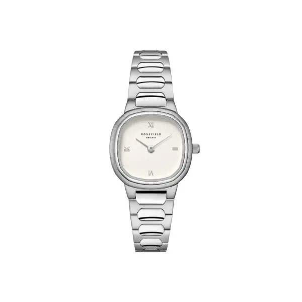 ROSEFIELD Gaia Xs Watch With Creme Dial And Roman Indexes - Silver
