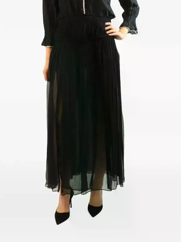 ISABEL MARANT VINTAGE Sheer Gathered Midi Skirt