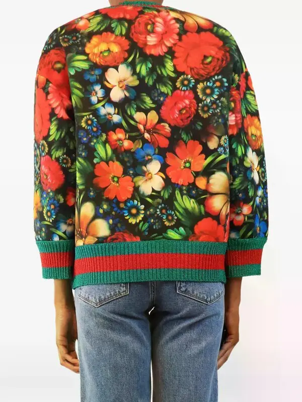 Gucci Floral Tiger-sequin Sweatshirt