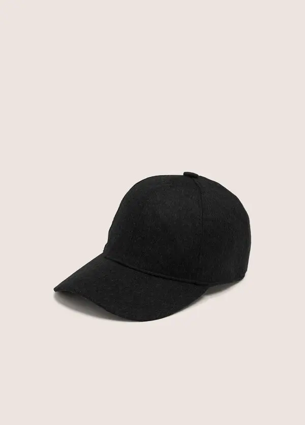 Vince Cashmere Baseball Cap - Black