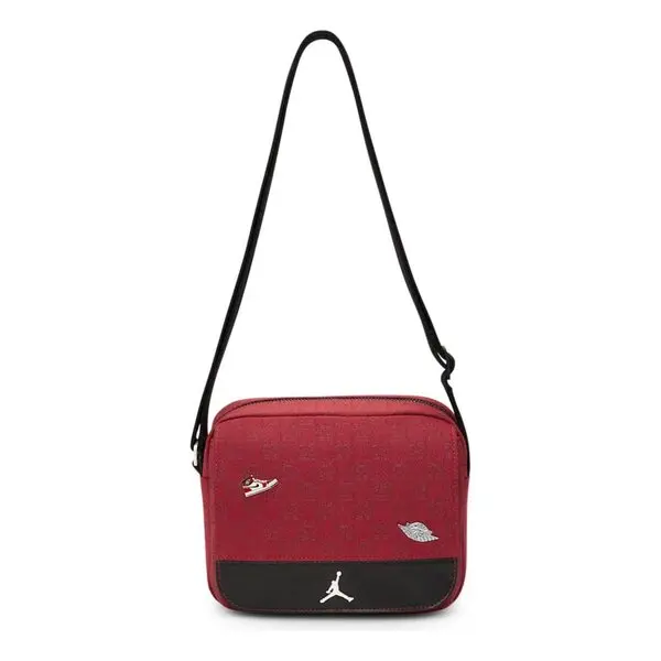 JORDAN Monogram Mini Messenger Bag - Bold Red