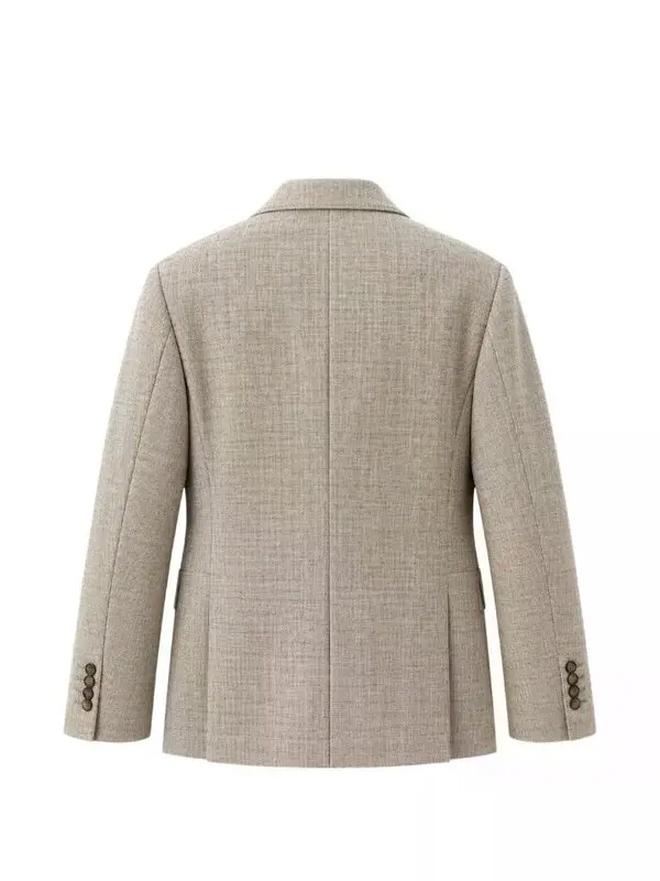 LARDINI Double-breasted Virgin Wool Blazer