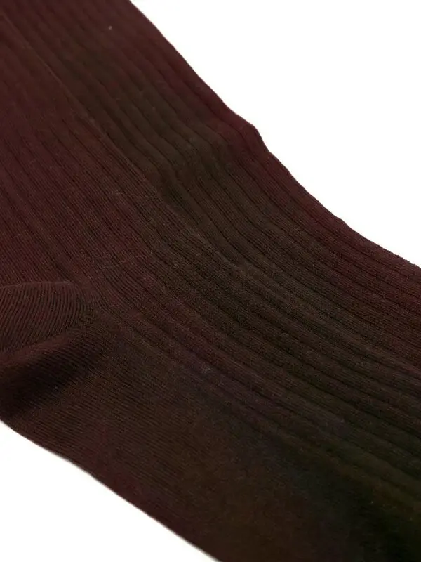 Eleventy Ribbed-knit Socks