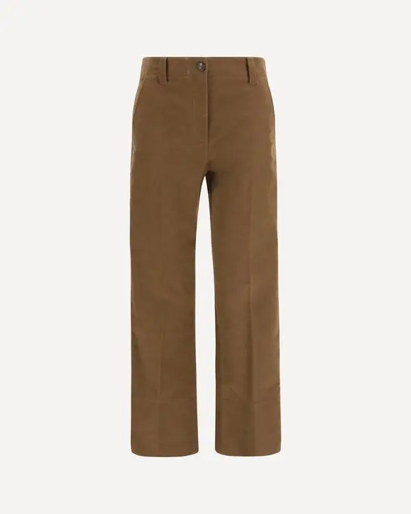 Brunello Cucinelli Stretch Cotton Cigarette Pants