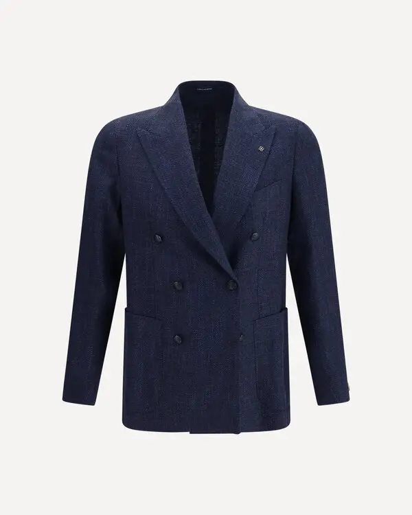 Tagliatore Single-breasted Blazer With Patch Pockets