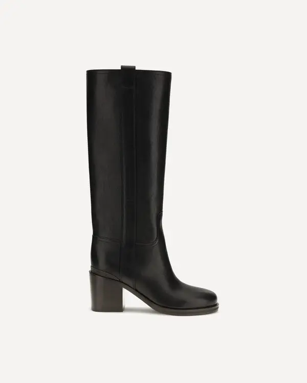 Brunello Cucinelli Leather High Boots With Monile