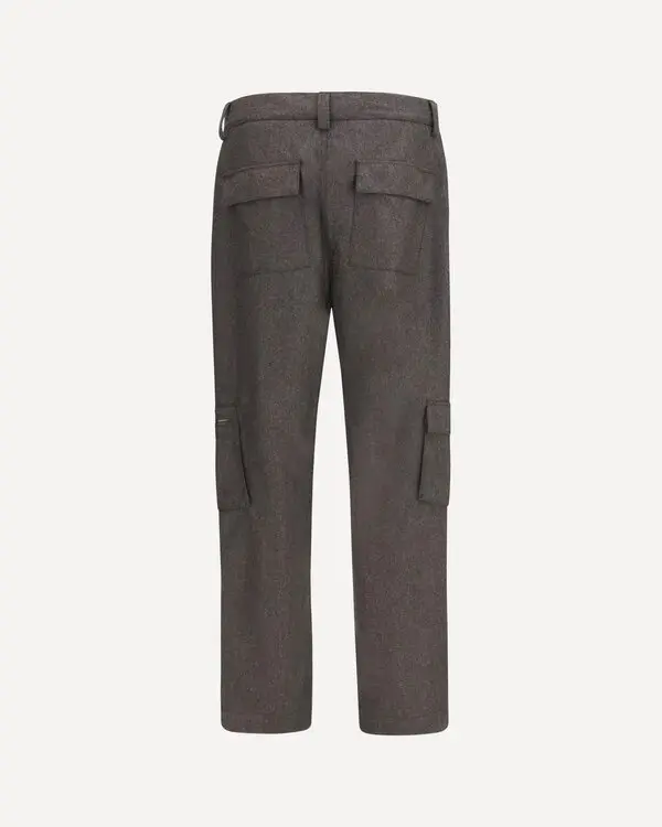 Brunello Cucinelli Virgin Wool Flannel Cargo Pants