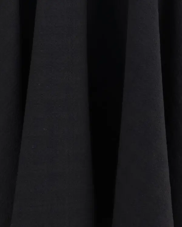 LARDINI Virgin Wool Ruffled Midi Skirt
