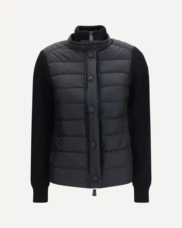 Moncler Padded Wool-blend Cardigan Feale