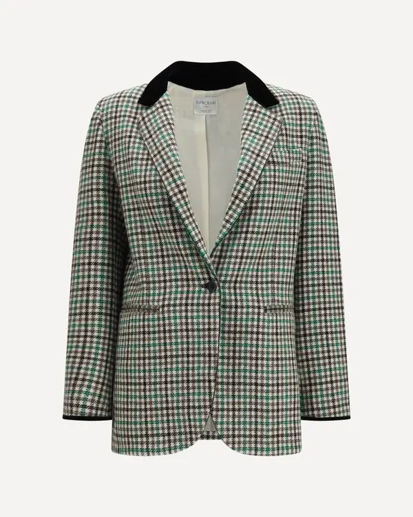 FORTE_FORTE British Check Jacket