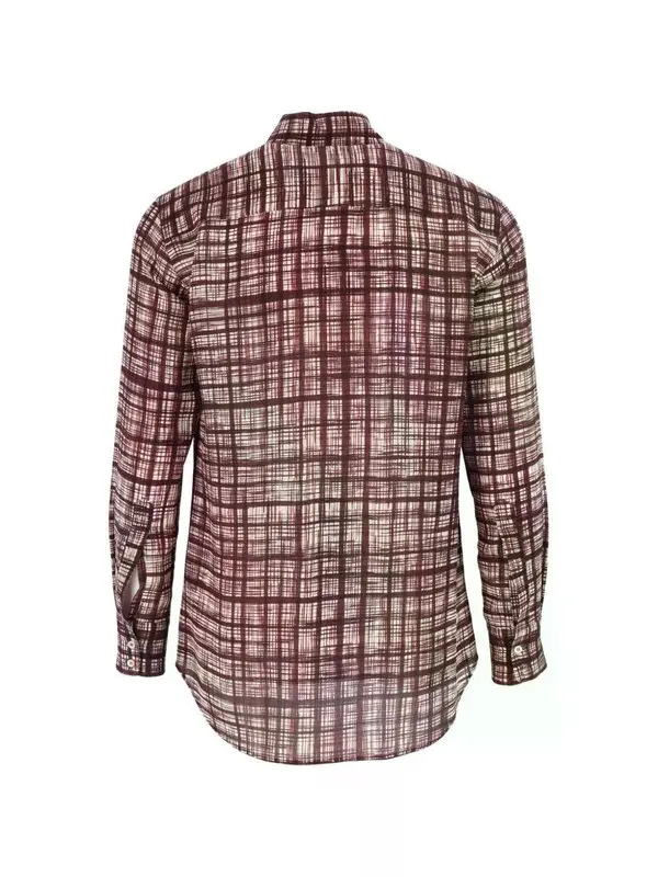 Aspesi Check-print Silk Shirt