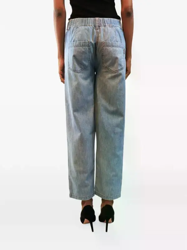 Brunello Cucinelli Pleated Elasticated-waist Jeans