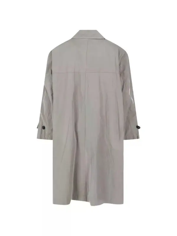 LOW CLASSIC Button-up Collared Trench Coat