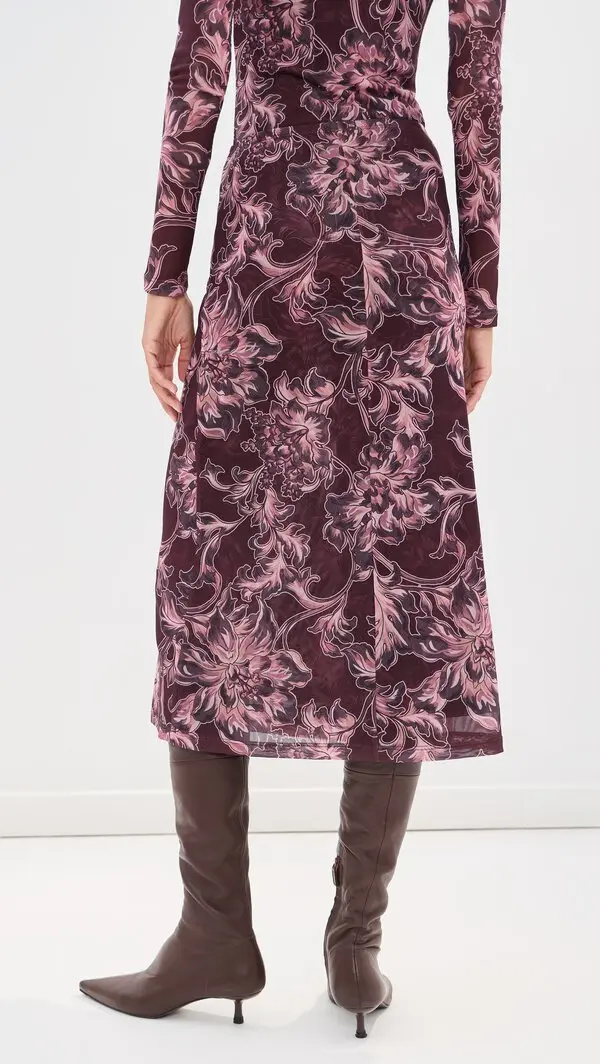 MADELYNNE Grove Midi Skirt - Wine