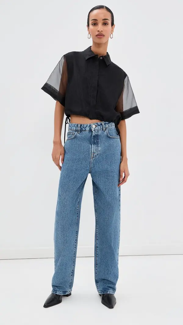 Simkhai Ryett Crop Shirt