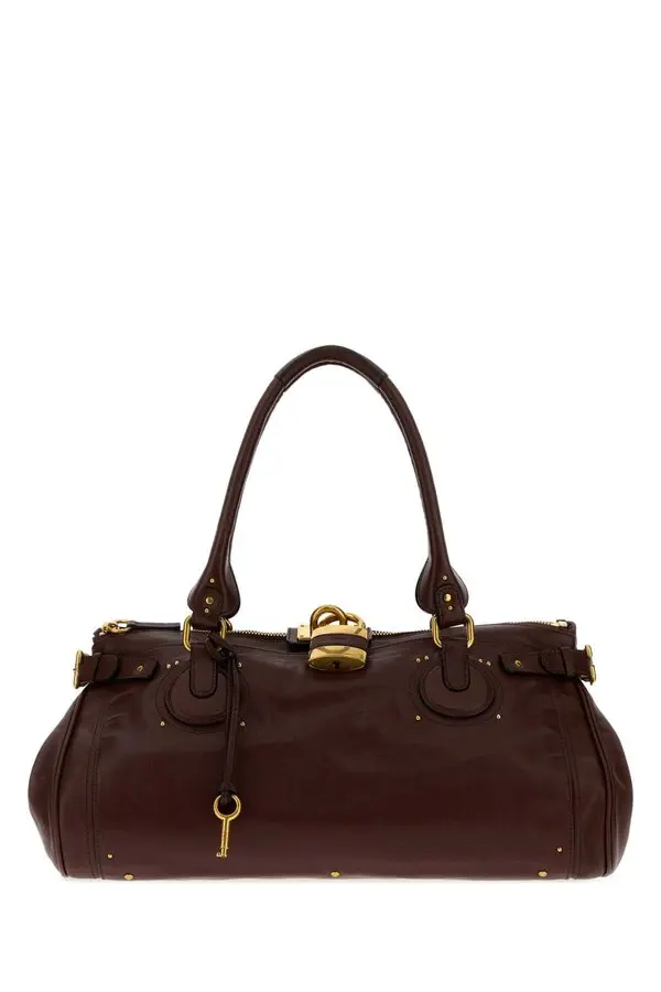 Chloé Chocolate Leather Paddington Xl Shoulder Bag - Brown