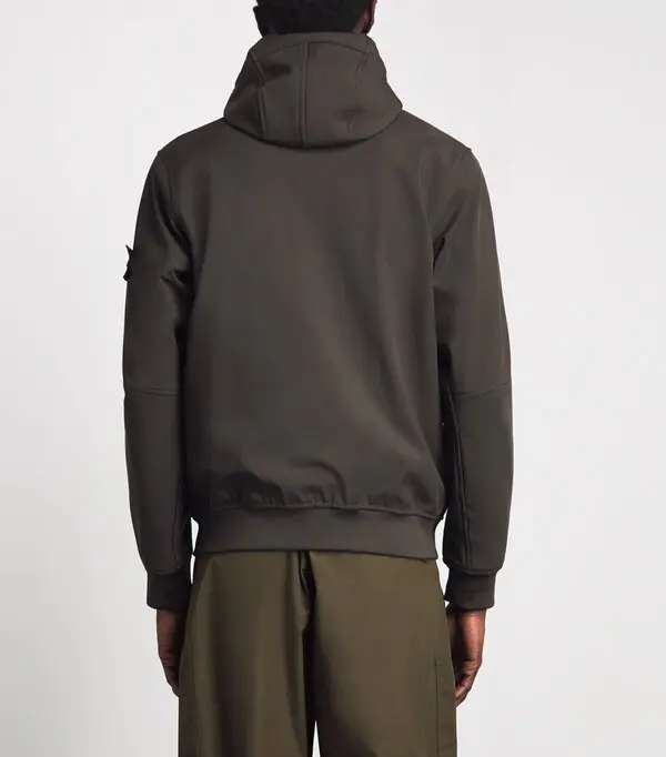 Stone Island Light Soft Shell-r Hooded Jacket