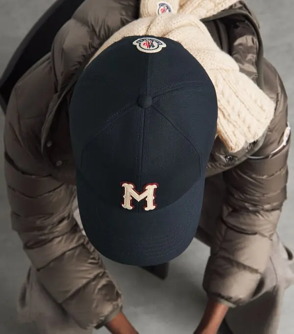 Moncler Cotton Monogram Baseball Cap