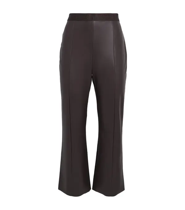 Wolford Faux-leather Jenna Cropped Trousers