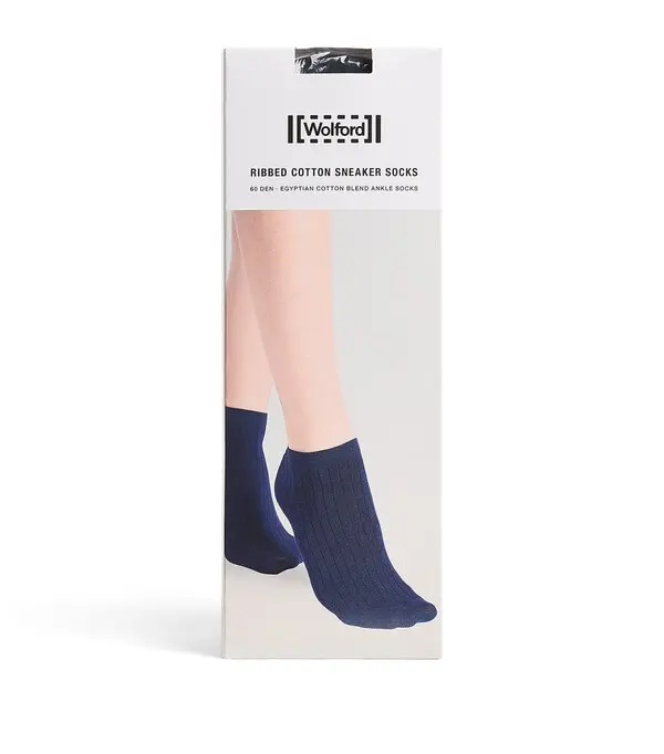 Wolford Stretch-cotton Ribbed Sneaker Socks