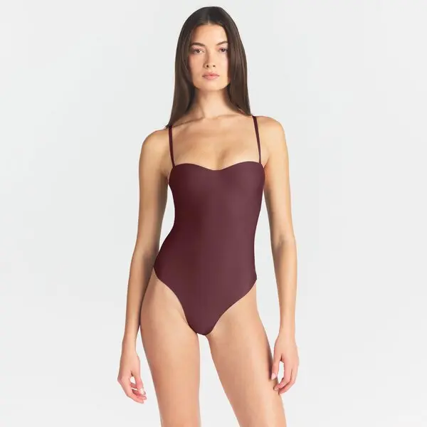 SKIMS Underwire Thong Bodysuit | Red | | Body
