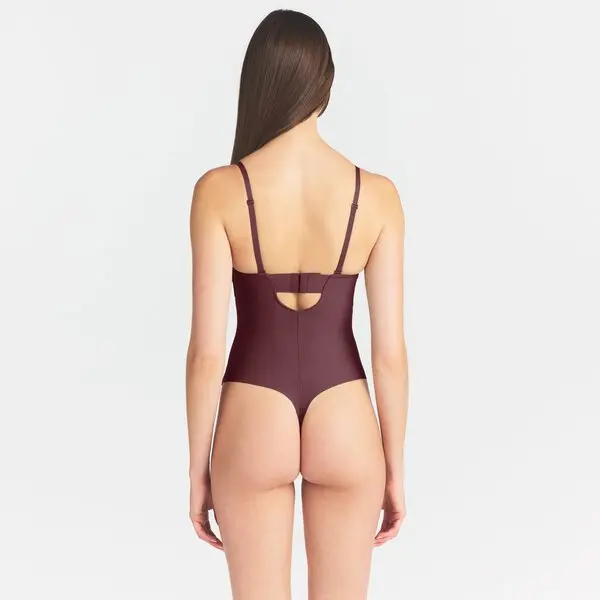 SKIMS Underwire Thong Bodysuit | Red | | Body