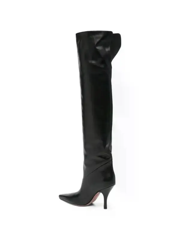 Paris Texas Rose Pointed-toe Over-the-knee Boots