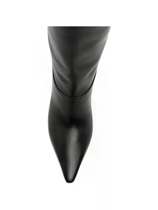 Paris Texas Rose Pointed-toe Over-the-knee Boots