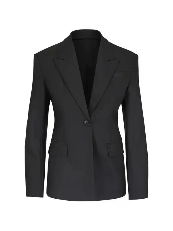 TWP Single-breasted Wool Blazer - Black