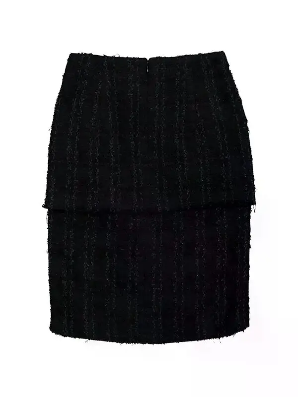 Vetements Tweed Decollage Mini Skirt