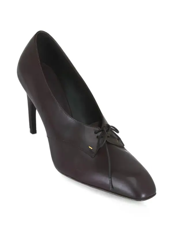 Khaite Lace-up Leather Pumps