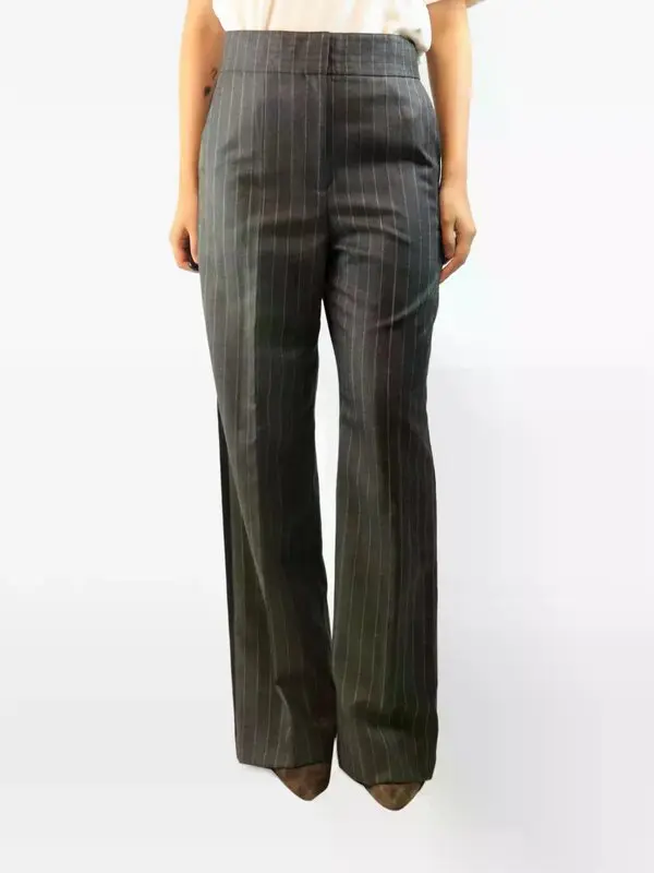 Loewe Pinstripe-pattern Trousers - Grey