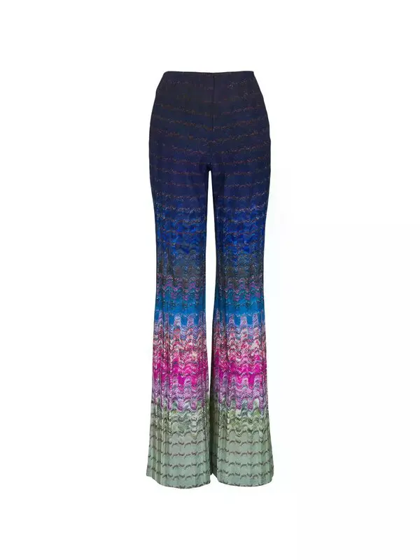 Missoni Dégradé Viscose Lamé Flare Trousers