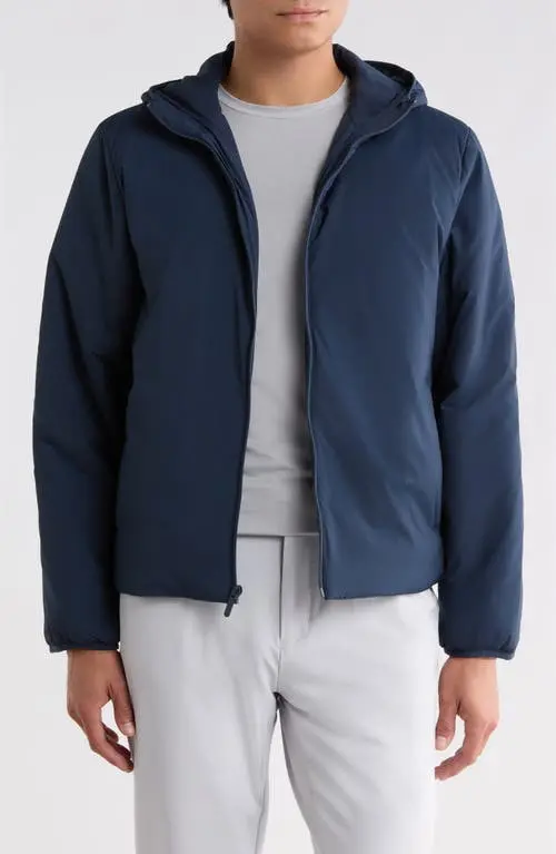 Zella Lightweight Insulated Hooded Jacket - Navy Eclipse