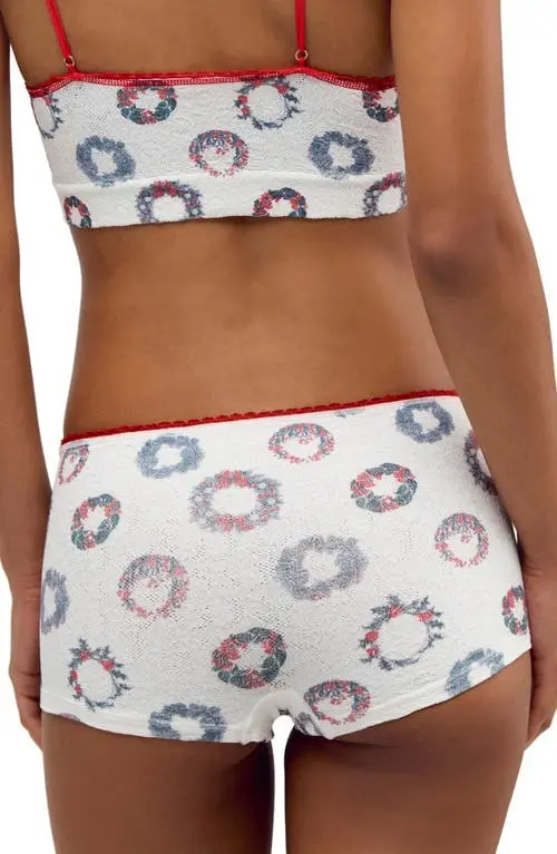 Free People Sweet Point Seamless Boyshort Briefs - Snow