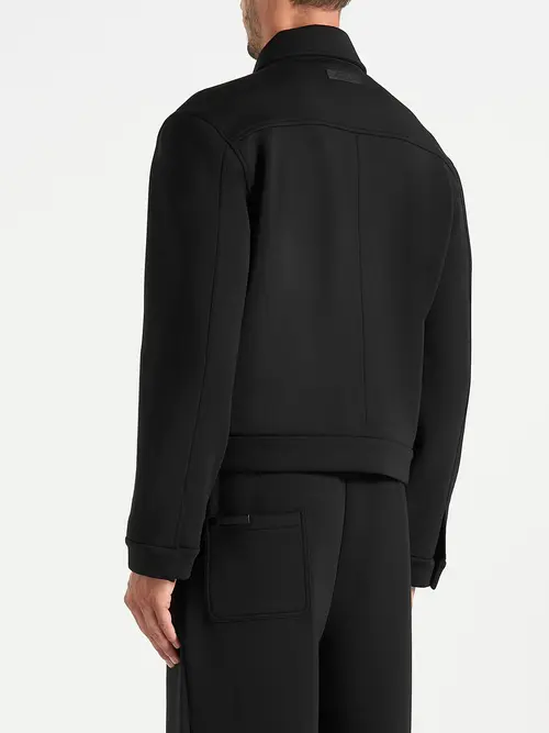 Manière De Voir Kairo Neoprene Trucker Jacket