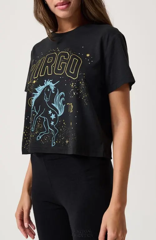 Spiritual Gangster Virgo Mercury Graphic T-shirt - Black