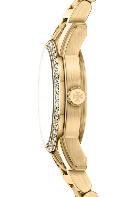 Tory Burch Mini Miller Pave Bracelet Watch