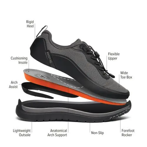 ANODYNE No. 16 Sport Edge Sneaker - Grey