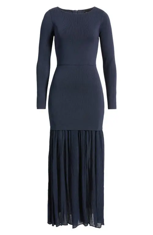 Line & Dot Gemma Mixed Media Maxi Dress