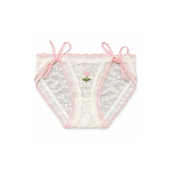 ADIBA Ivory Bloom Lace Brief - White