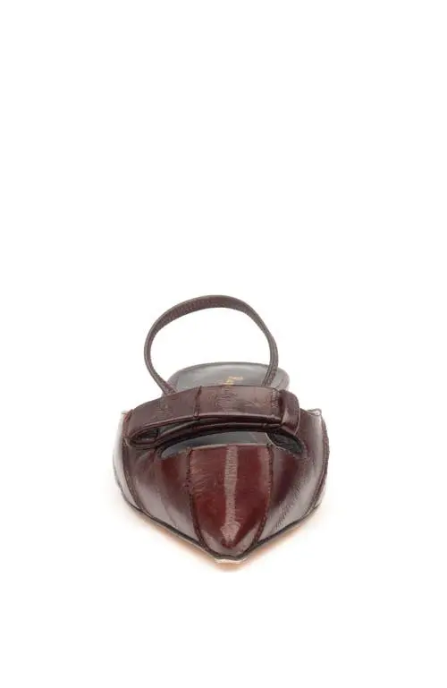 Rupert Sanderson Rapallo Eel Pointed Toe Slingback Shoe