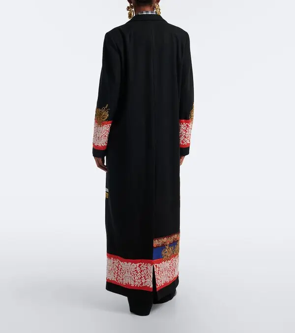 Dries Van Noten Embellished Wool Coat