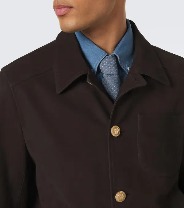 Brunello Cucinelli Cashmere-trimmed Leather Blouson Jacket