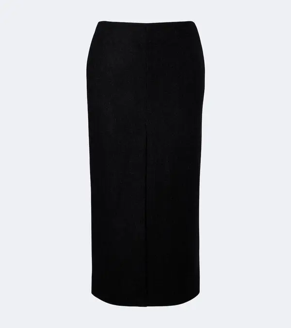 NILI LOTAN Mariha Wool Midi Skirt