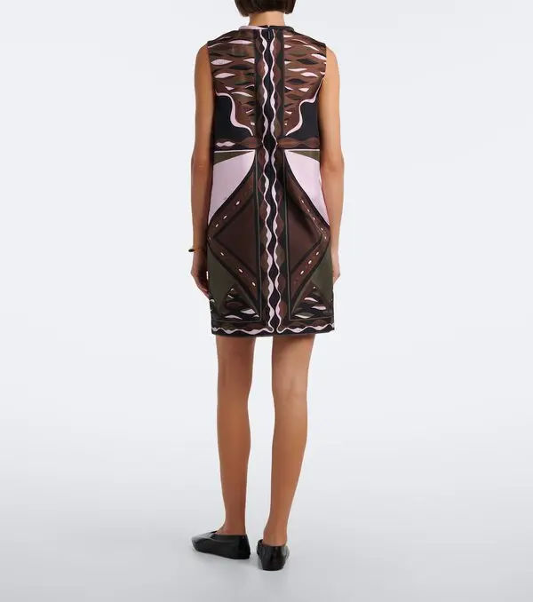 Emilio Pucci Dune Silk Twill Shift Dress