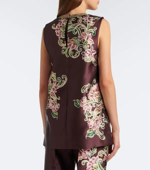 ALEMAIS Alémais Josie Floral Satin Top