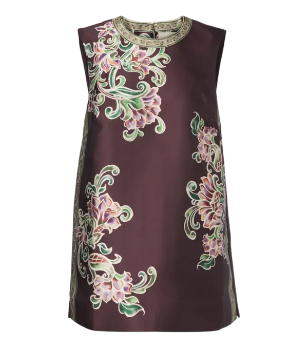 ALEMAIS Alémais Josie Floral Satin Top - Multicoloured