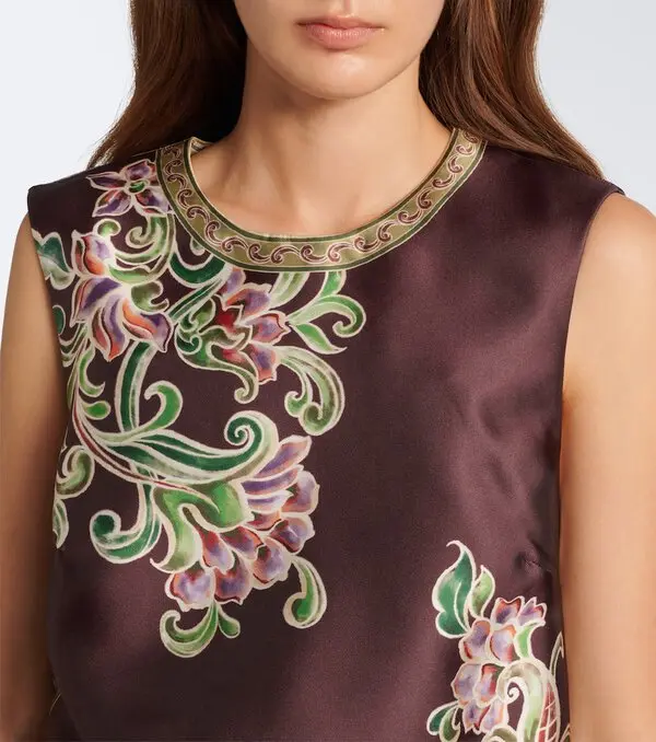 ALEMAIS Alémais Josie Floral Satin Top